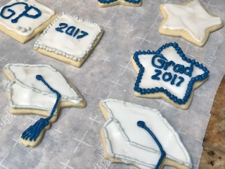 Graduation Sugar Cookies - home is where my story begins...